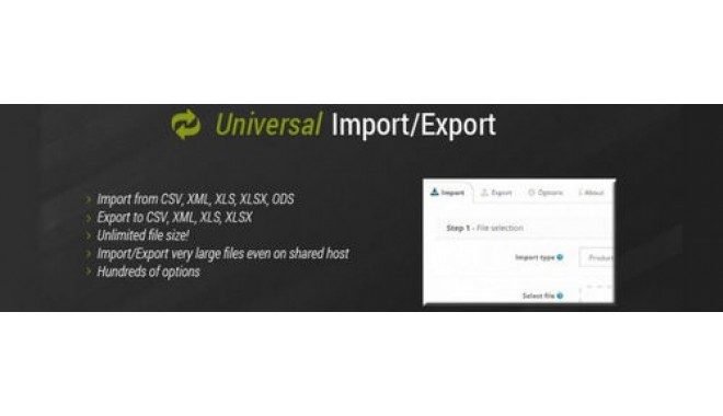 Universal Import/Export Pro OpenCart v1.5.x - v3.0.x
